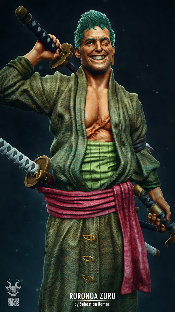 Roronoa Zoro - Fan Art - ZBrushCentral