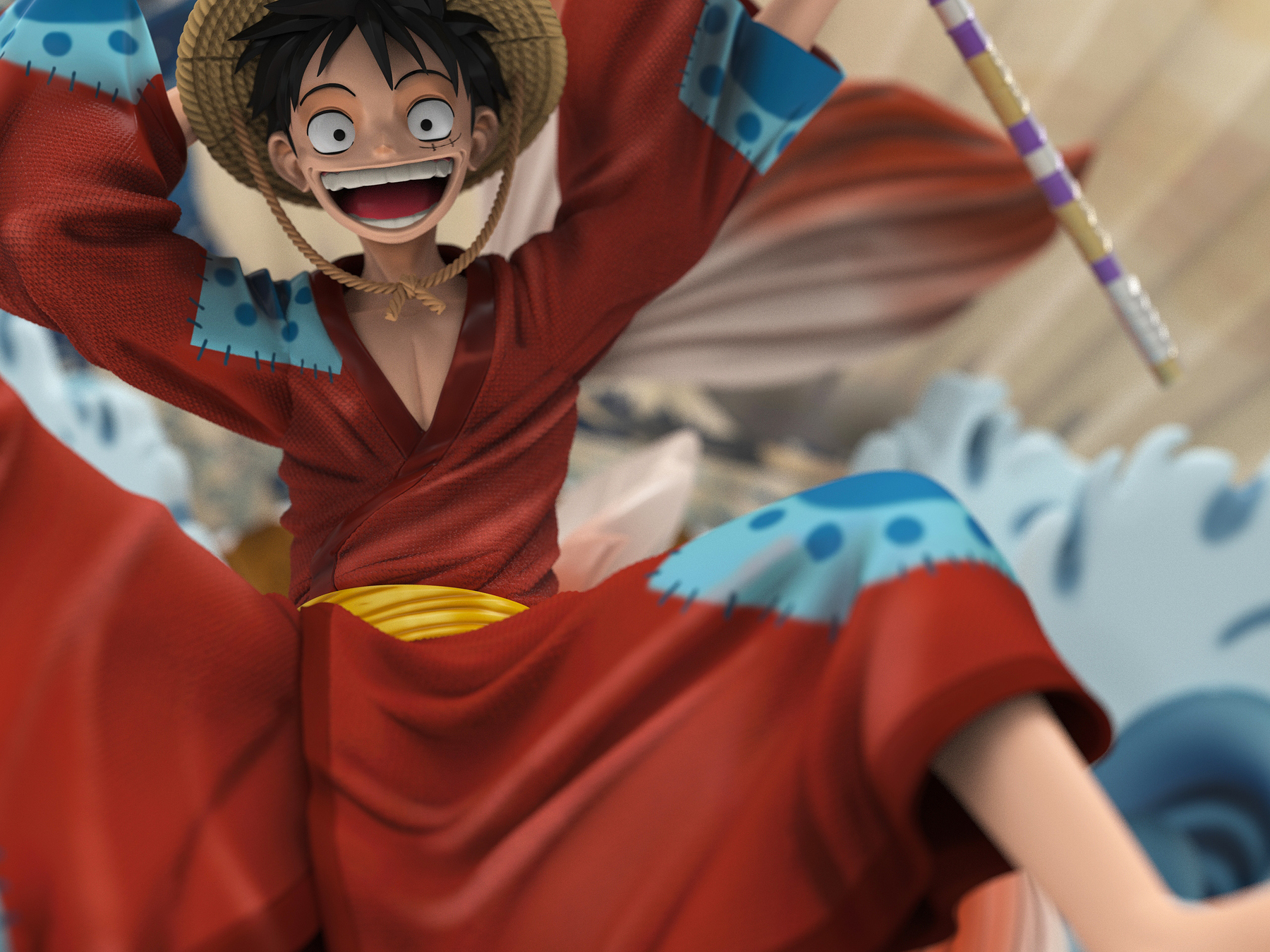 LUFFY Wano Arc fanart - ZBrushCentral