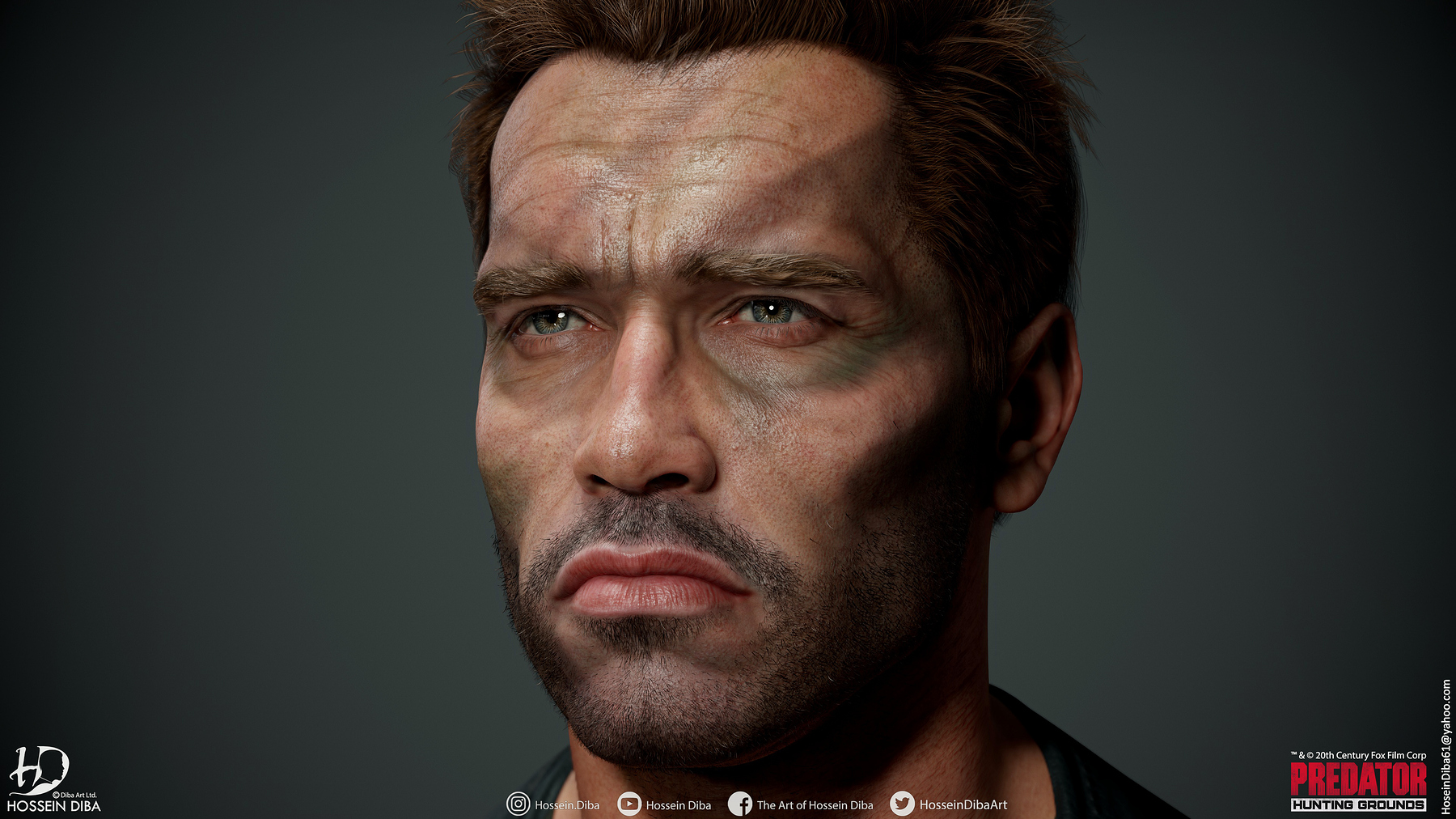 3D Model of Dutch 1987(Real time) - Predator: Hunting Grounds ...