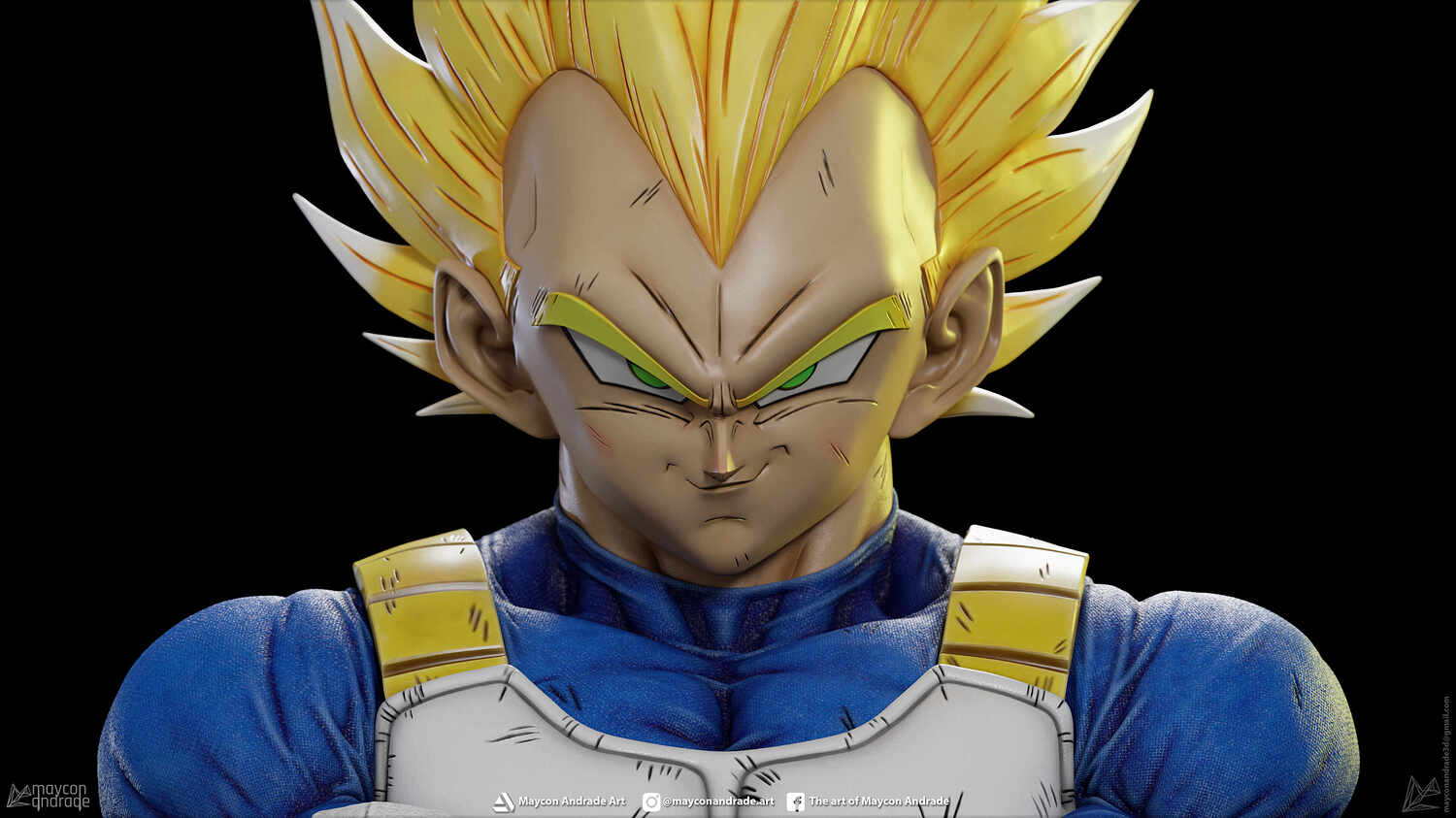 Vegeta Bust - ZBrushCentral