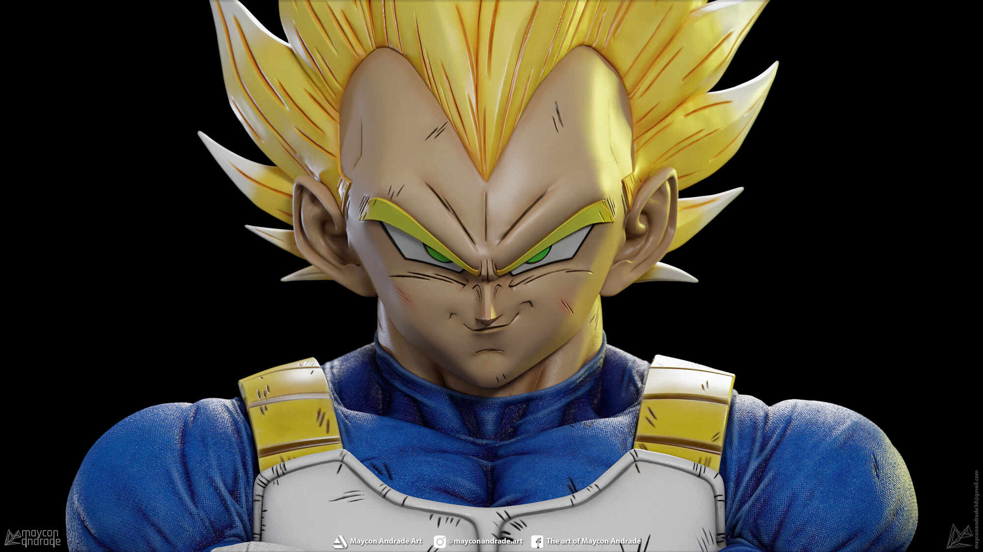 Vegeta Bust - ZBrushCentral