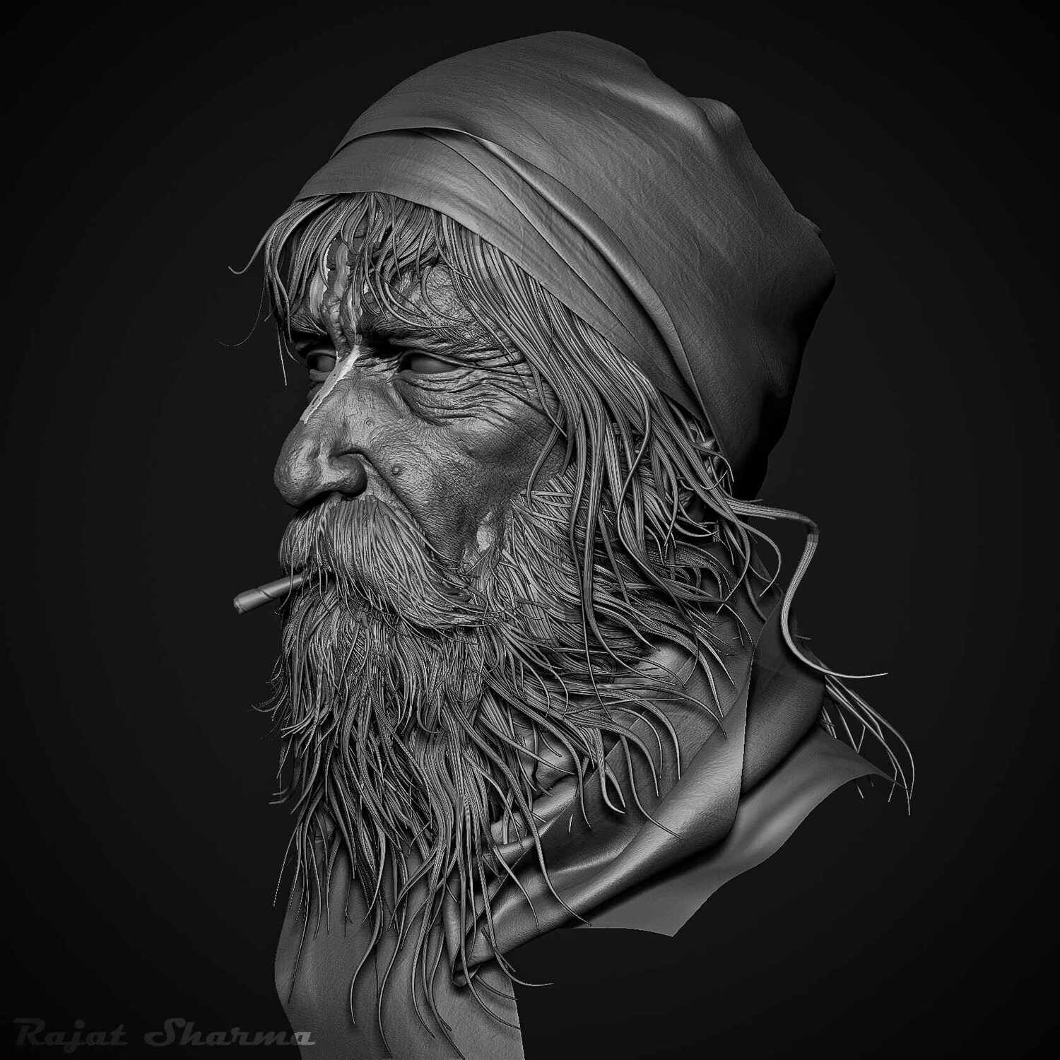 The Indian monk - ZBrushCentral