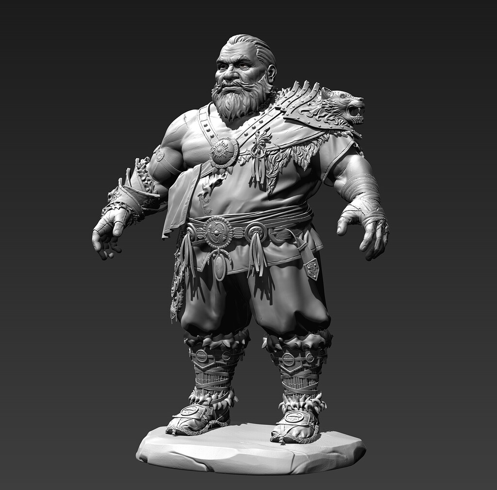 Giant dwarf "Murkhaz" - ZBrushCentral