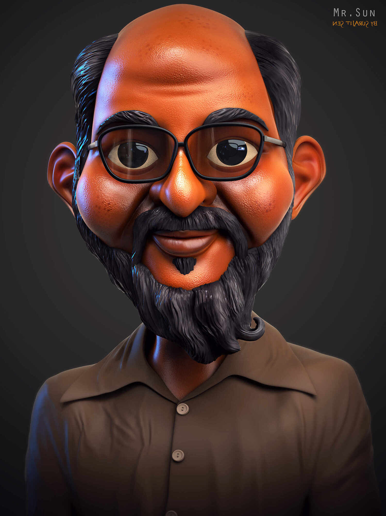 Mr..Sun! -Digital Sculpture by Surajit Sen - ZBrushCentral