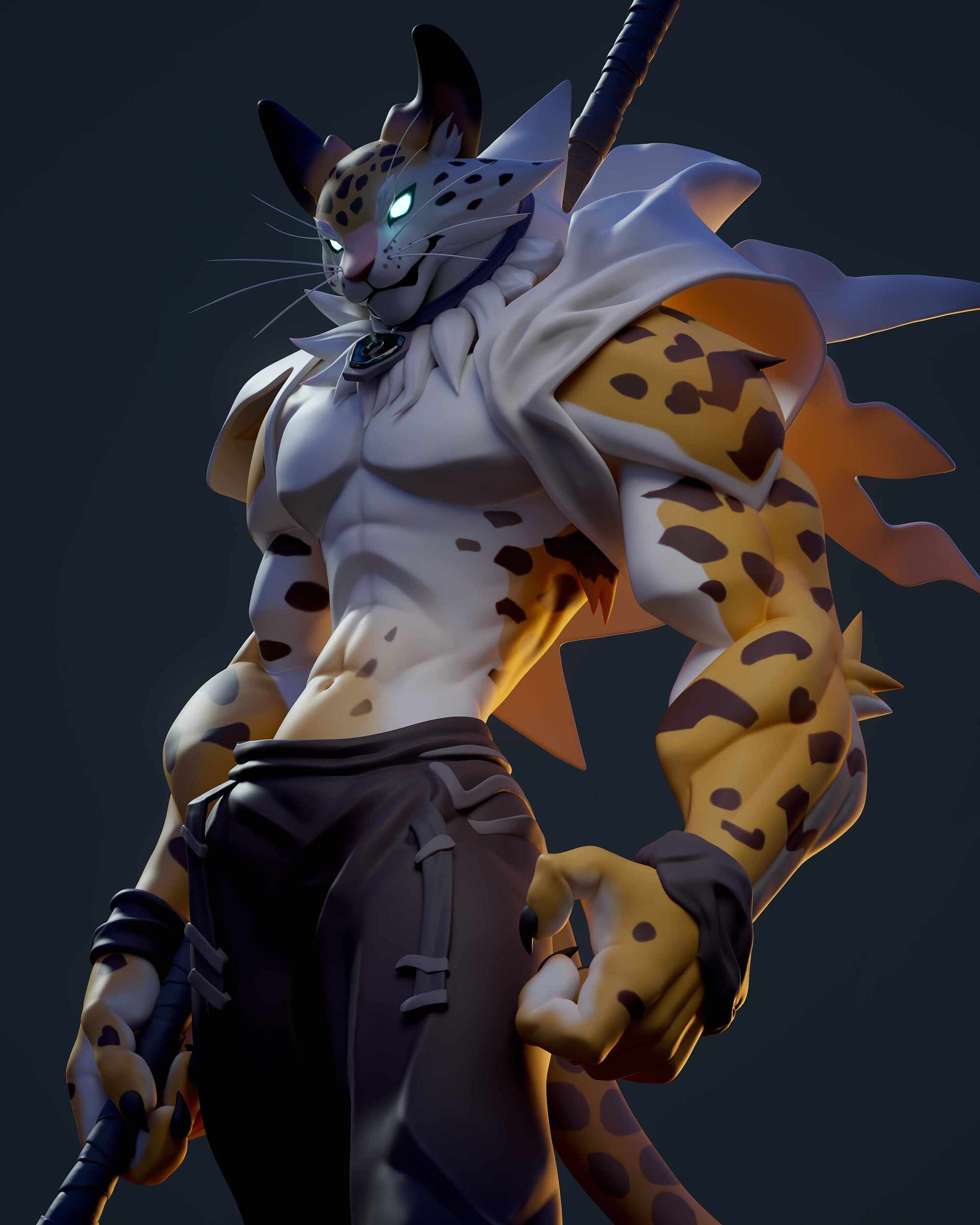Furry_leopard_warrior - ZBrushCentral
