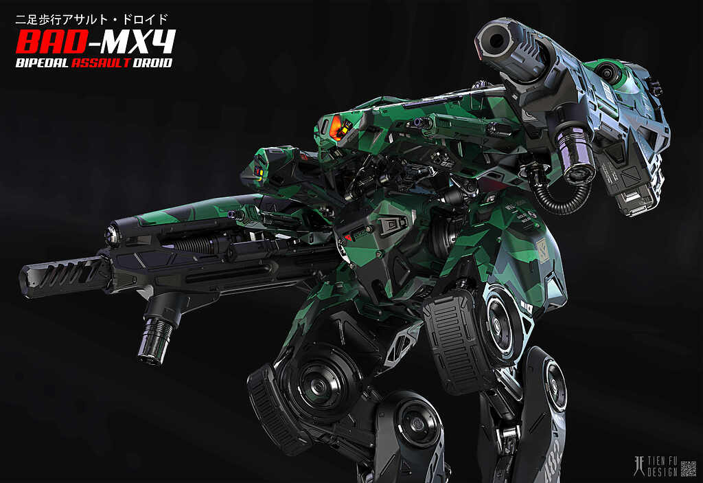 Bipedal Assault Droid: - ZBrushCentral