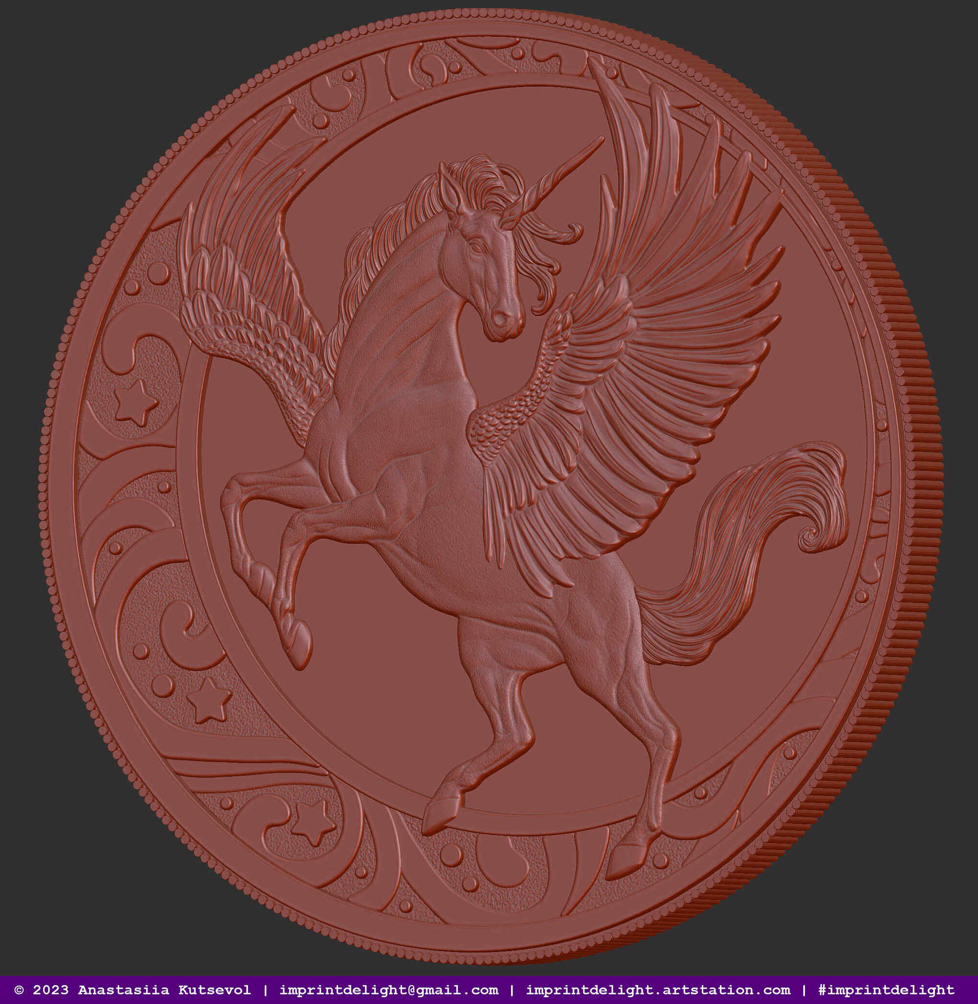 Pegasus Coin - ZBrushCentral