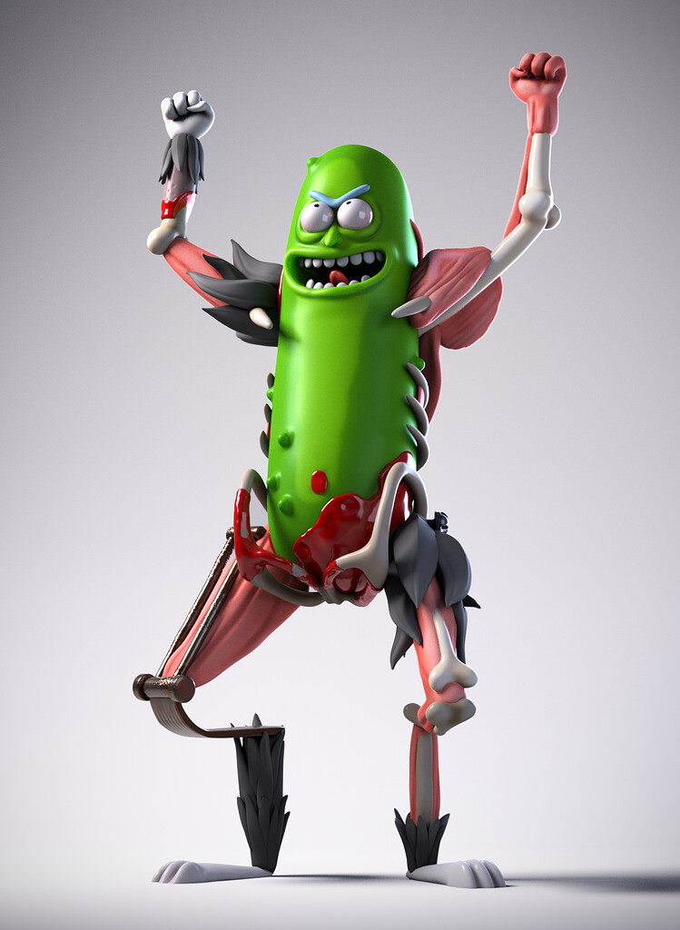 Pickle Rick! (Solenya) - ZBrushCentral