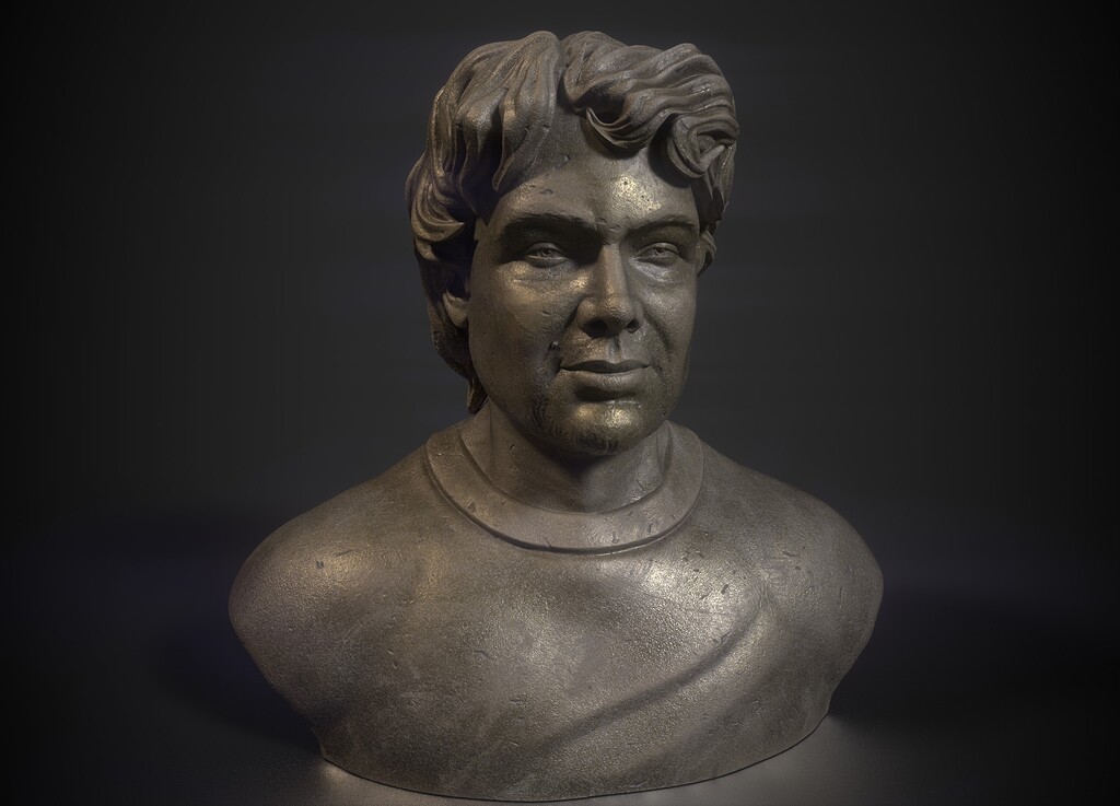 Head_bust_statue - ZBrushCentral