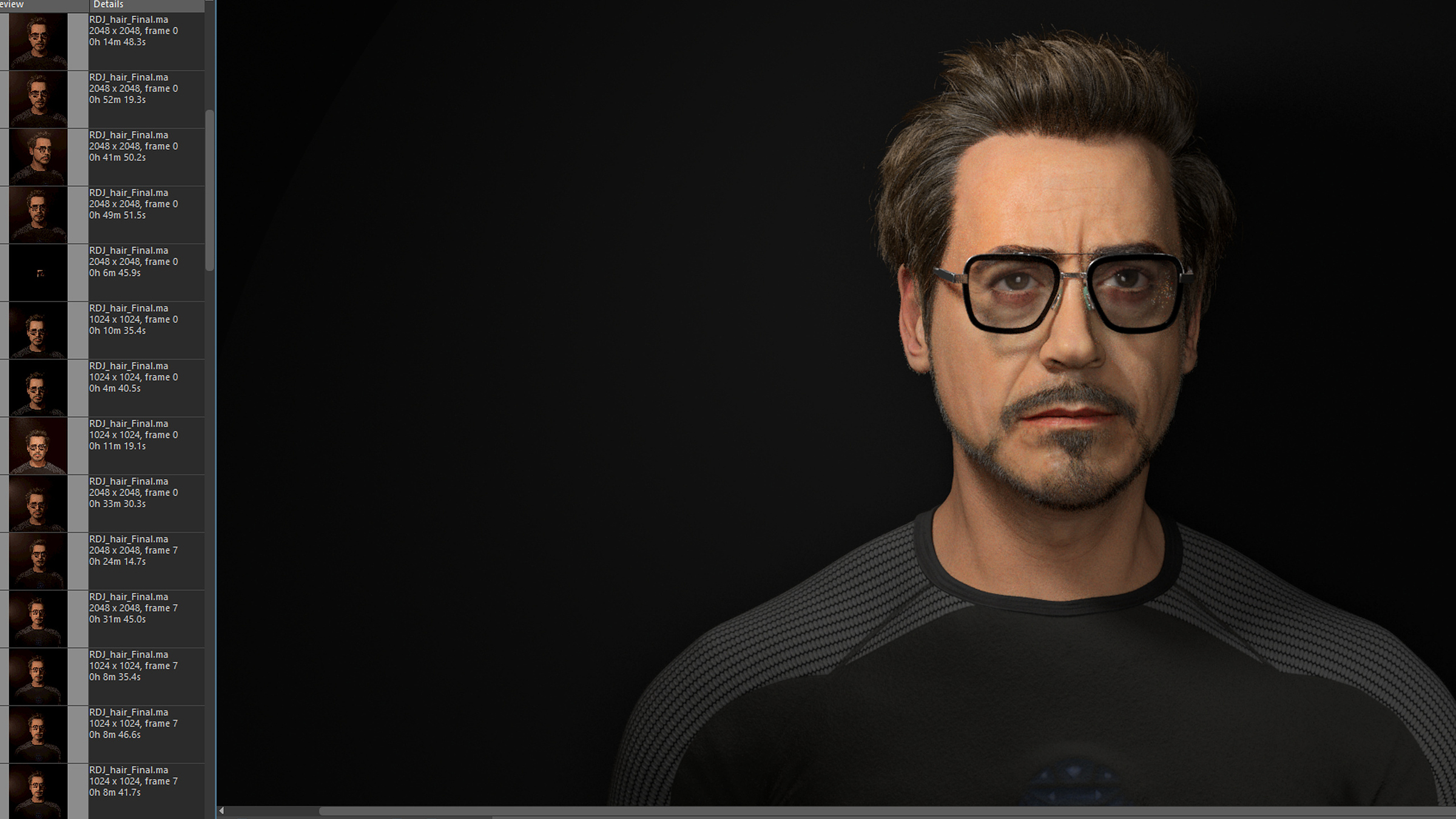 3D Portrait of Tony Stark - ZBrushCentral