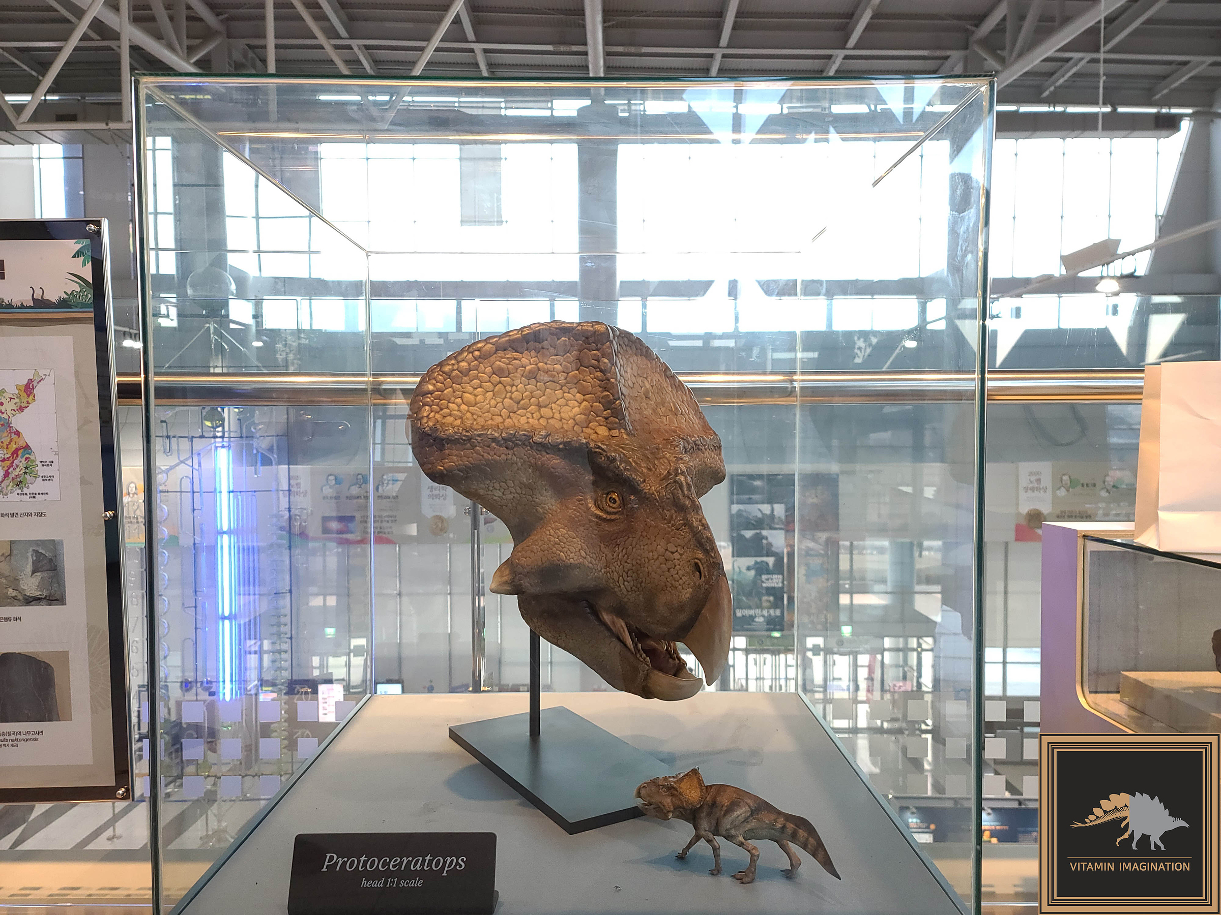 This is a model of a dinosaur made in ZBRUSH and displayed in a museum ...