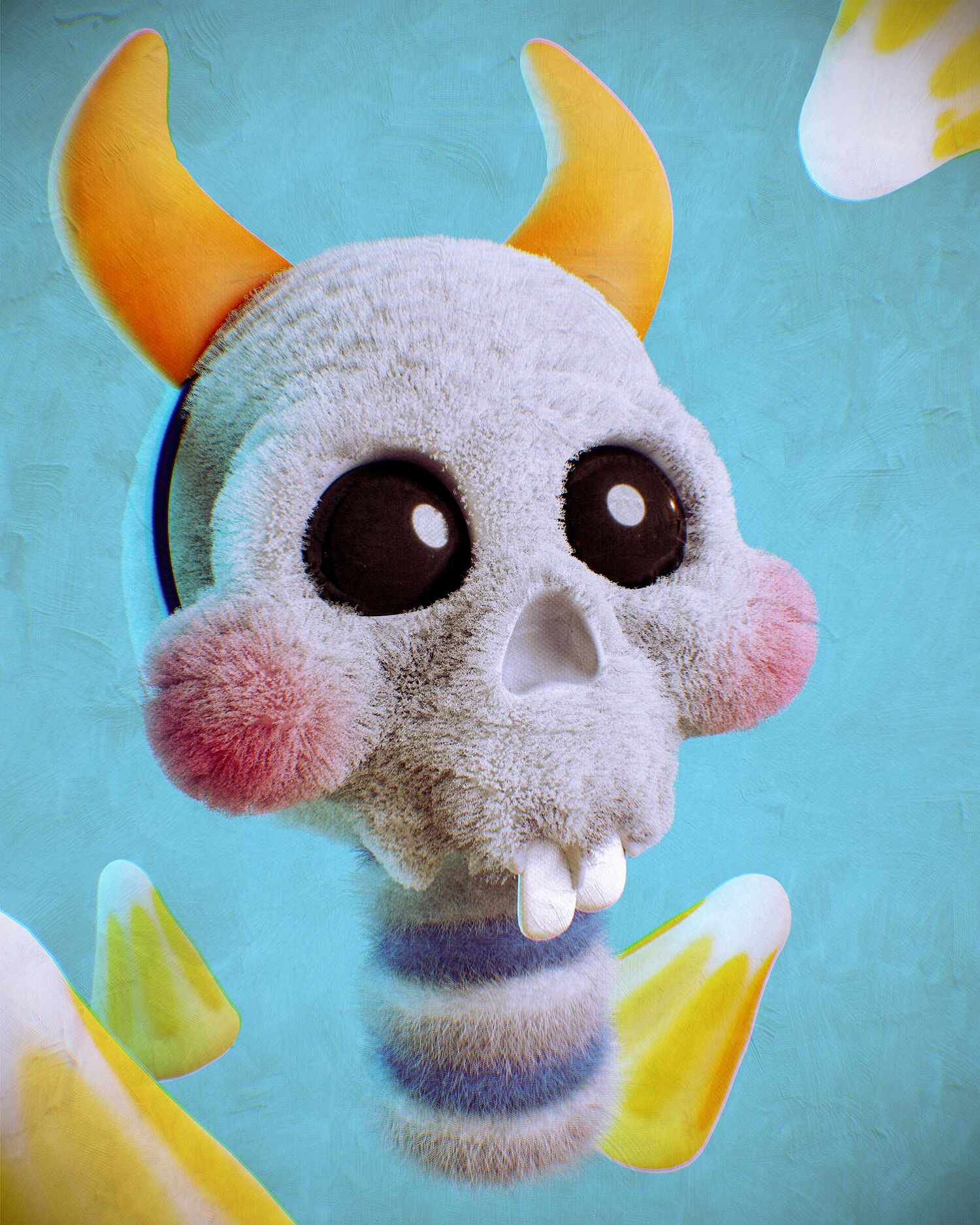 Fluffy skull - ZBrushCentral