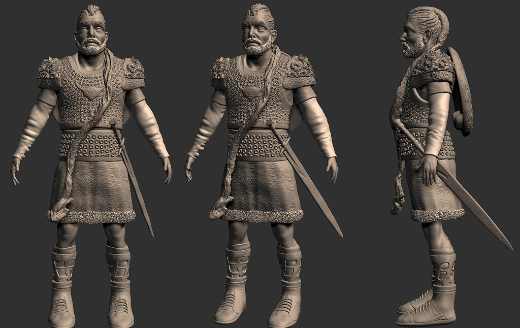 Game character model concept sculpting - ZBrushCentral