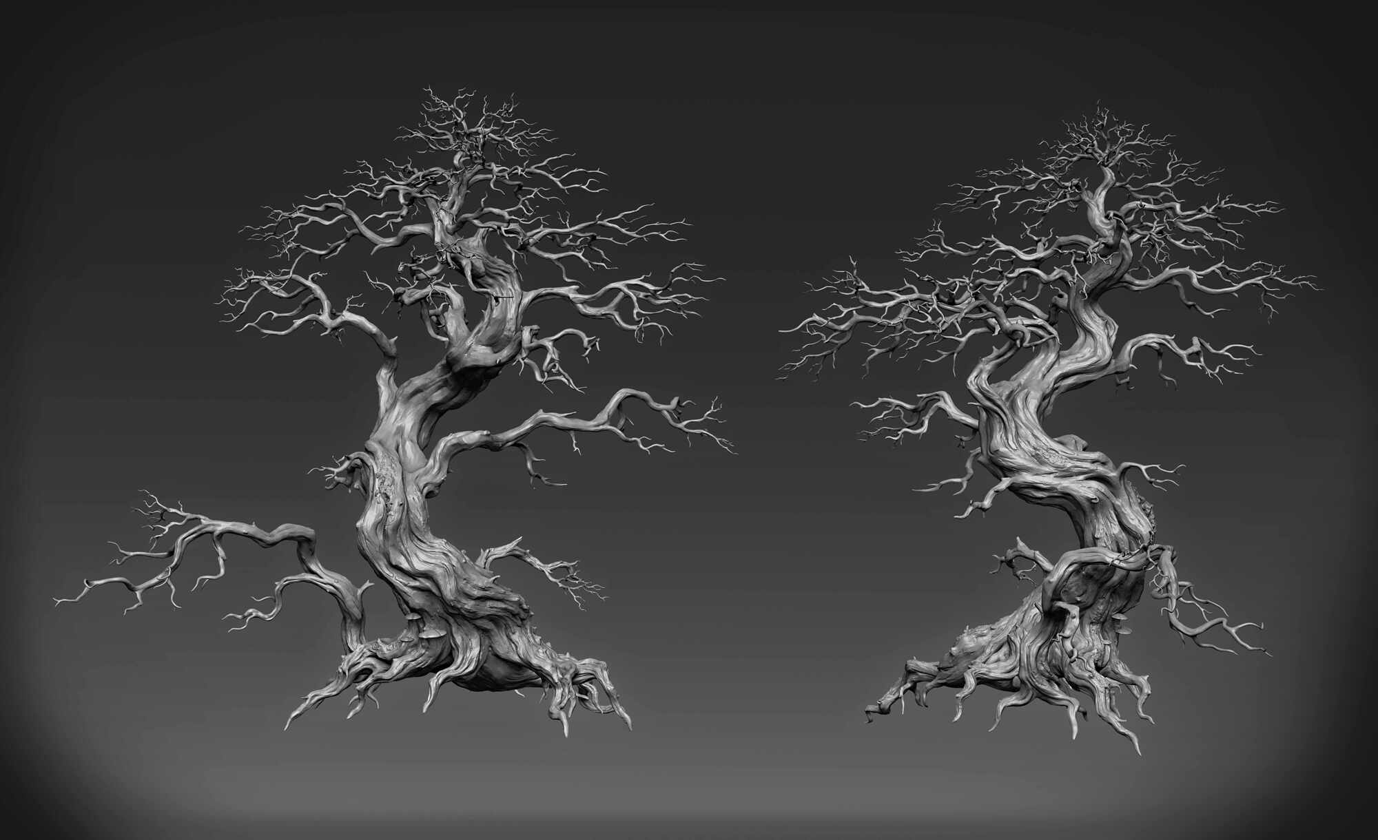 Carving a withered tree - ZBrushCentral