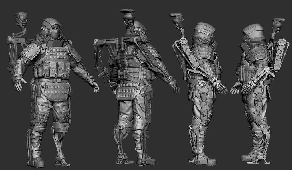 Exo Suit Soldier (Infiltration Specialist) - ZBrushCentral