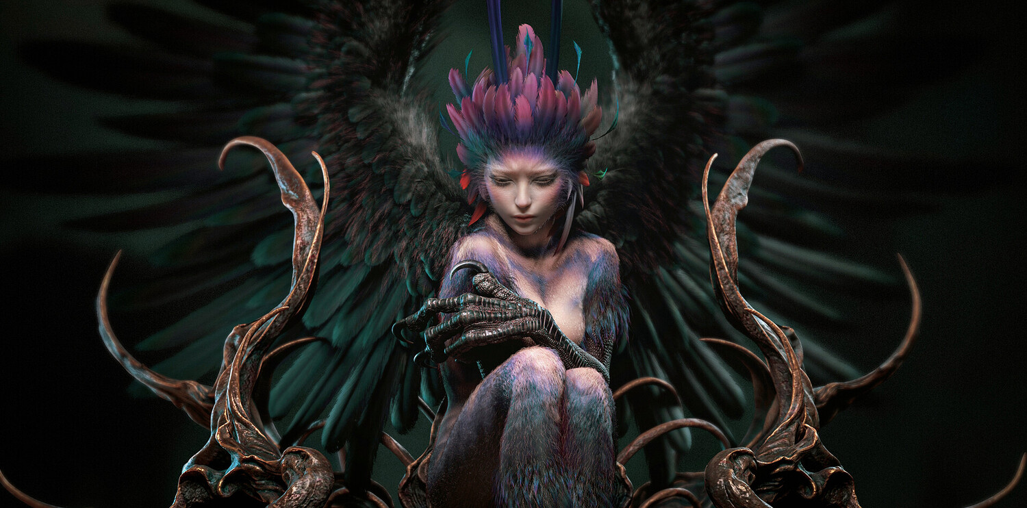 Feather Witch - ZBrushCentral