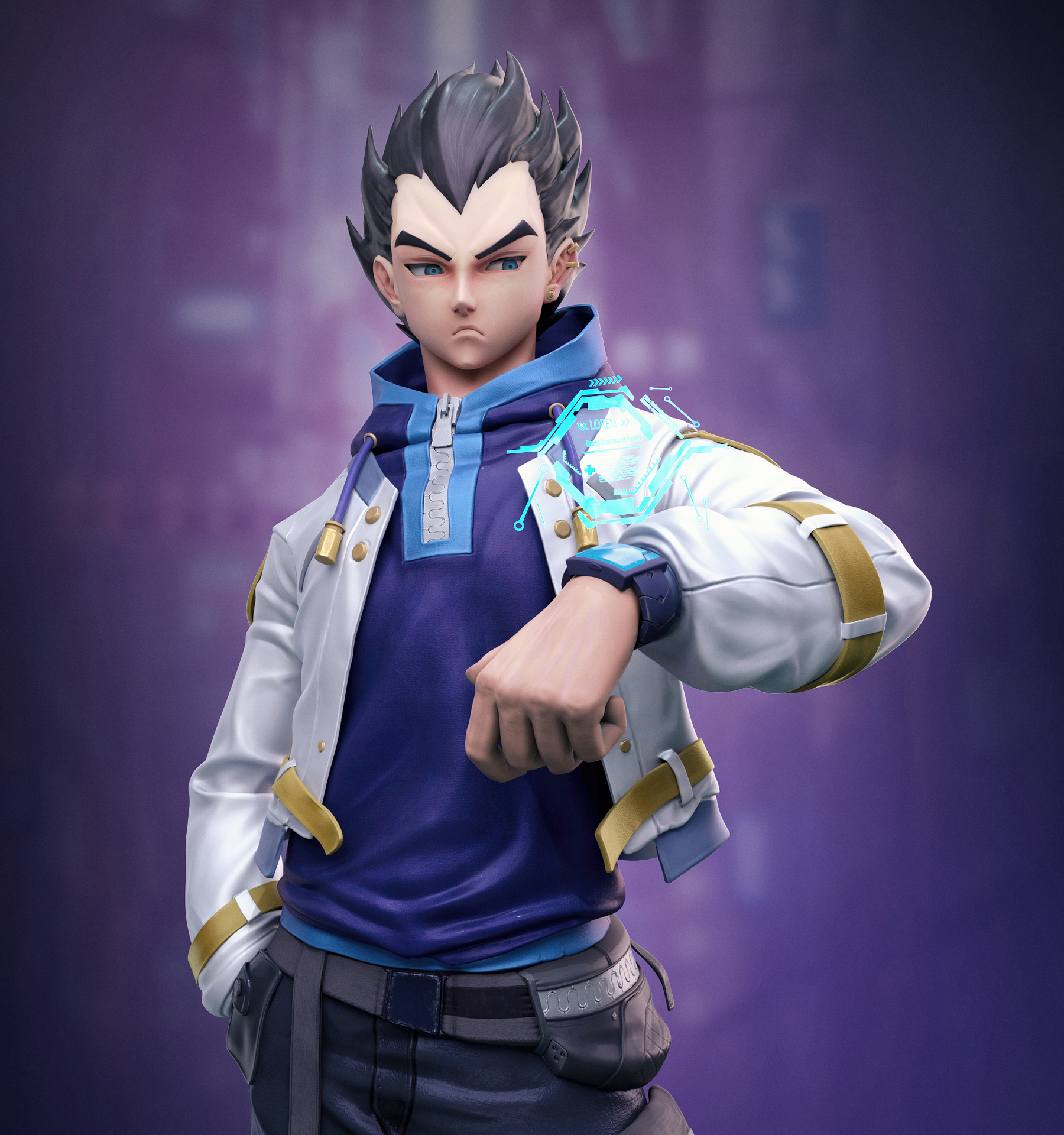 Cyberpunk Vegeta - ZBrushCentral