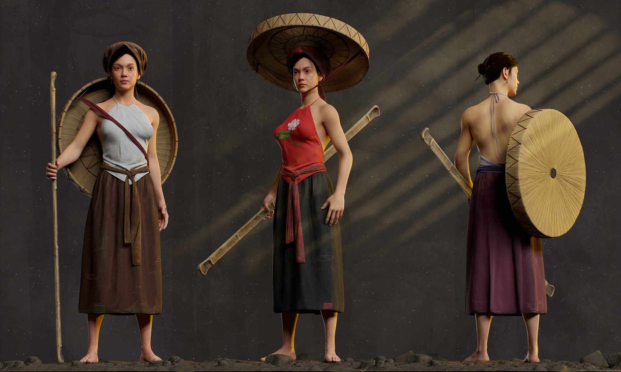 Realistic Female Asia Character - ZBrushCentral