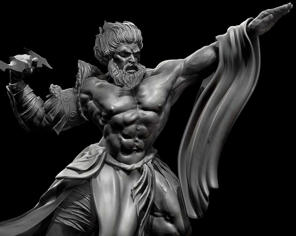 Zeus anatomy practice - ZBrushCentral