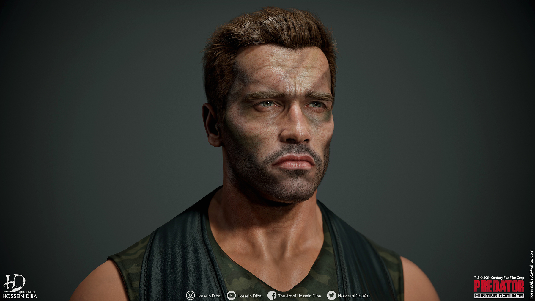 3D Model of Dutch 1987(Real time) - Predator: Hunting Grounds ...