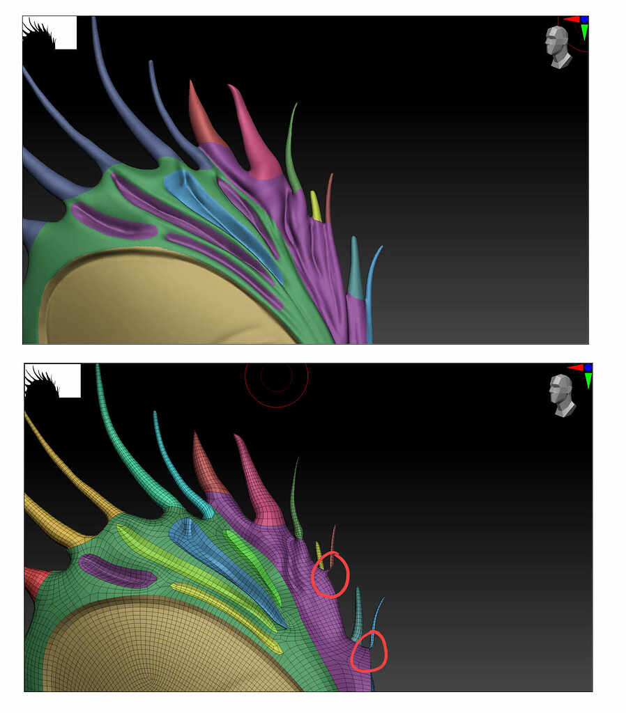 ZRemesher - How do I retain mesh integrity on narrow geometry ...