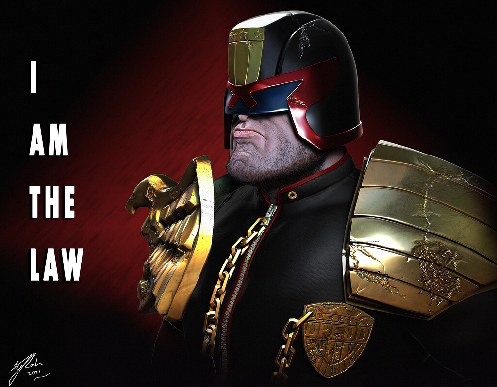 I am the Law - Judge Dredd - ZBrushCentral