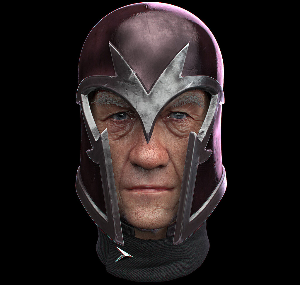 Magneto Head - ZBrushCentral