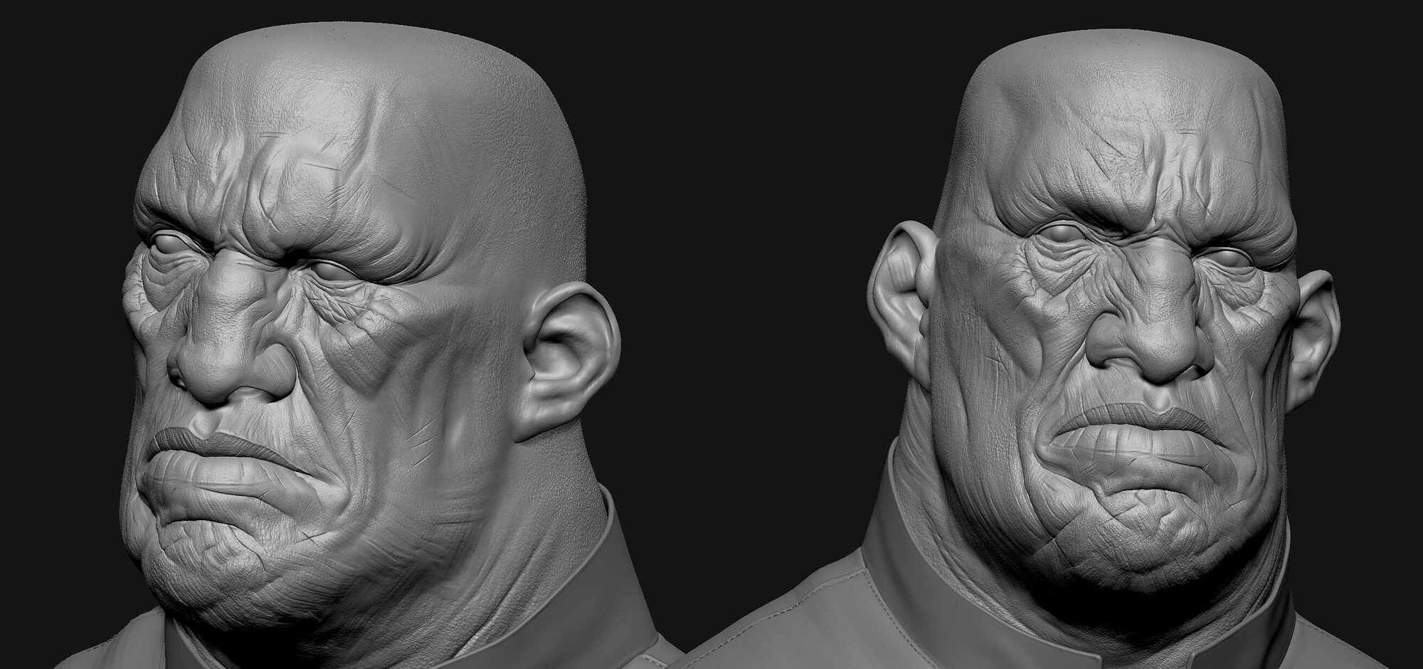 Dishonored 2 Guard bust - ZBrushCentral