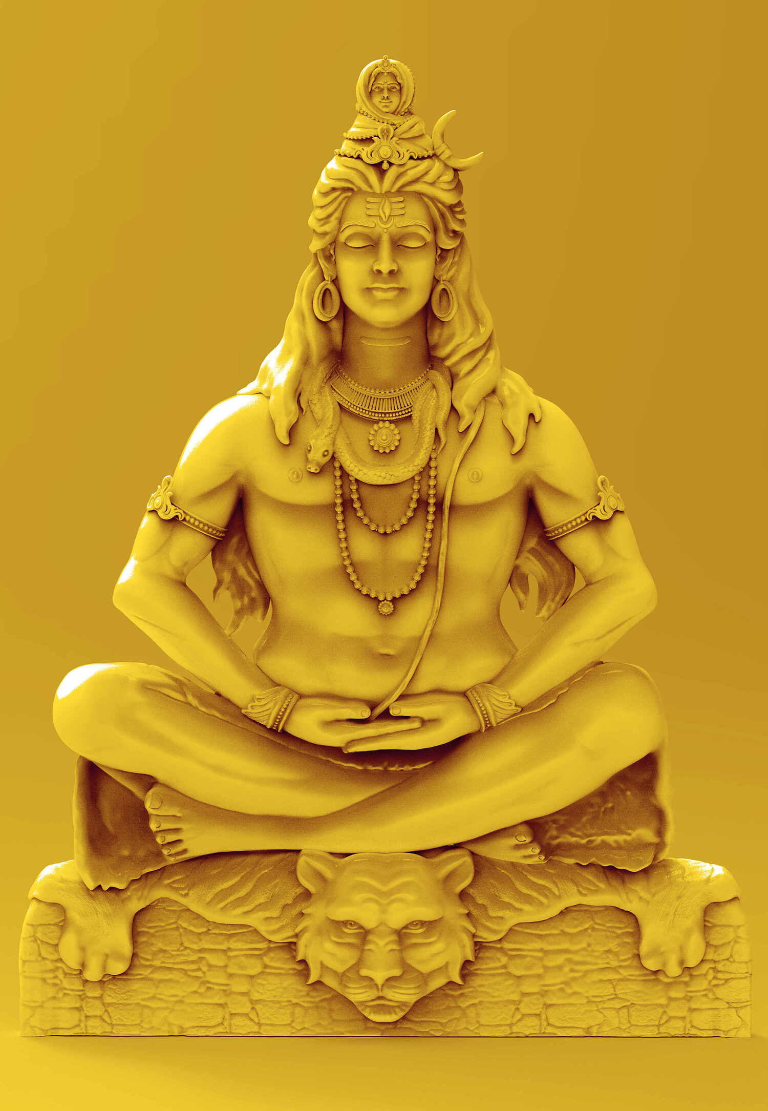 Lord Siva 3d model for CNC wood carving | How to create God Siva 3d ...