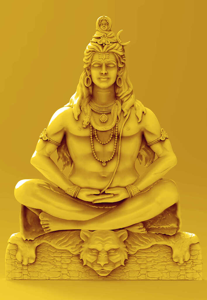 Lord Siva 3d model for CNC wood carving | How to create God Siva 3d ...