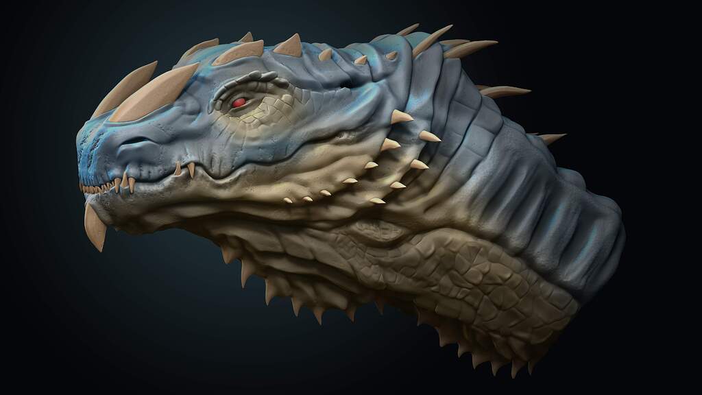 Dragon bust - ZBrushCentral