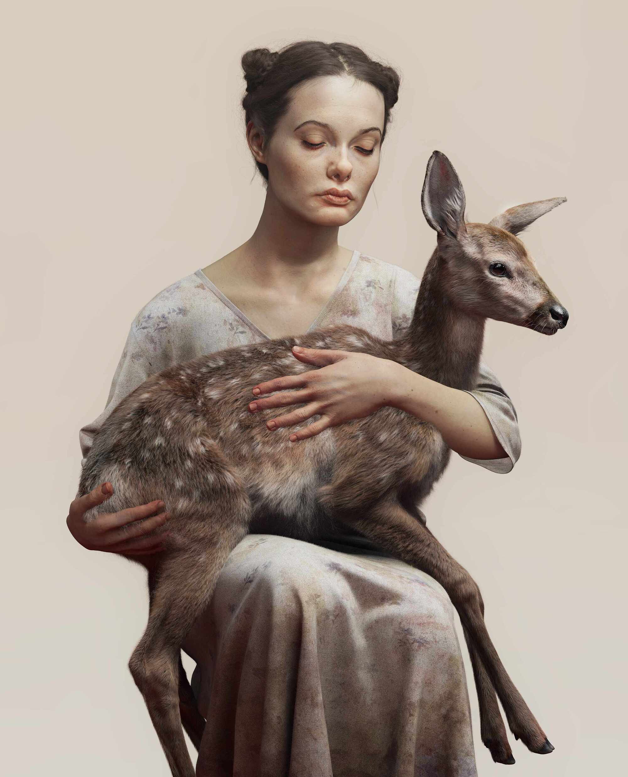 Deer and Girl - ZBrushCentral