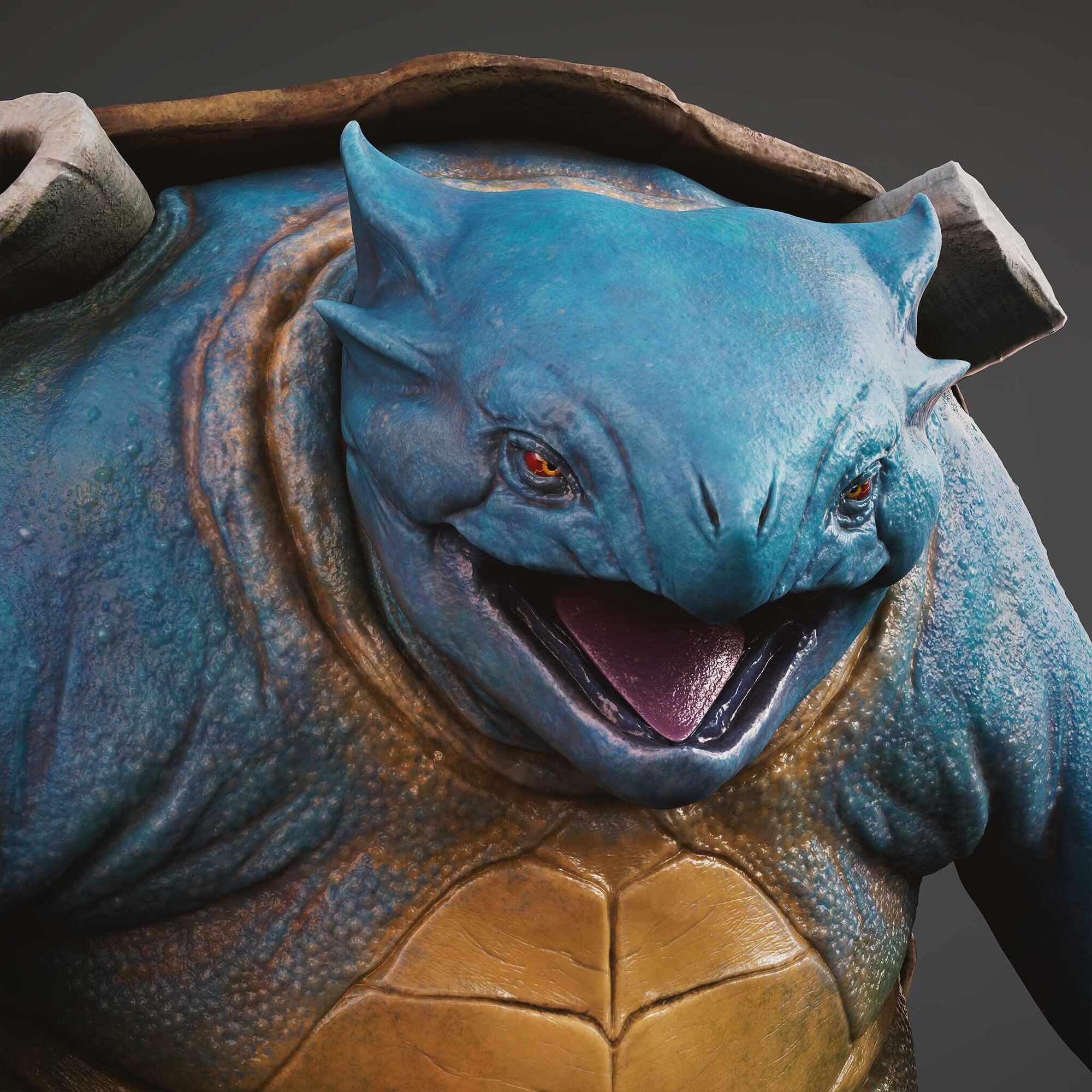 Realistic Blastoise - Pokémon Fanart - ZBrushCentral