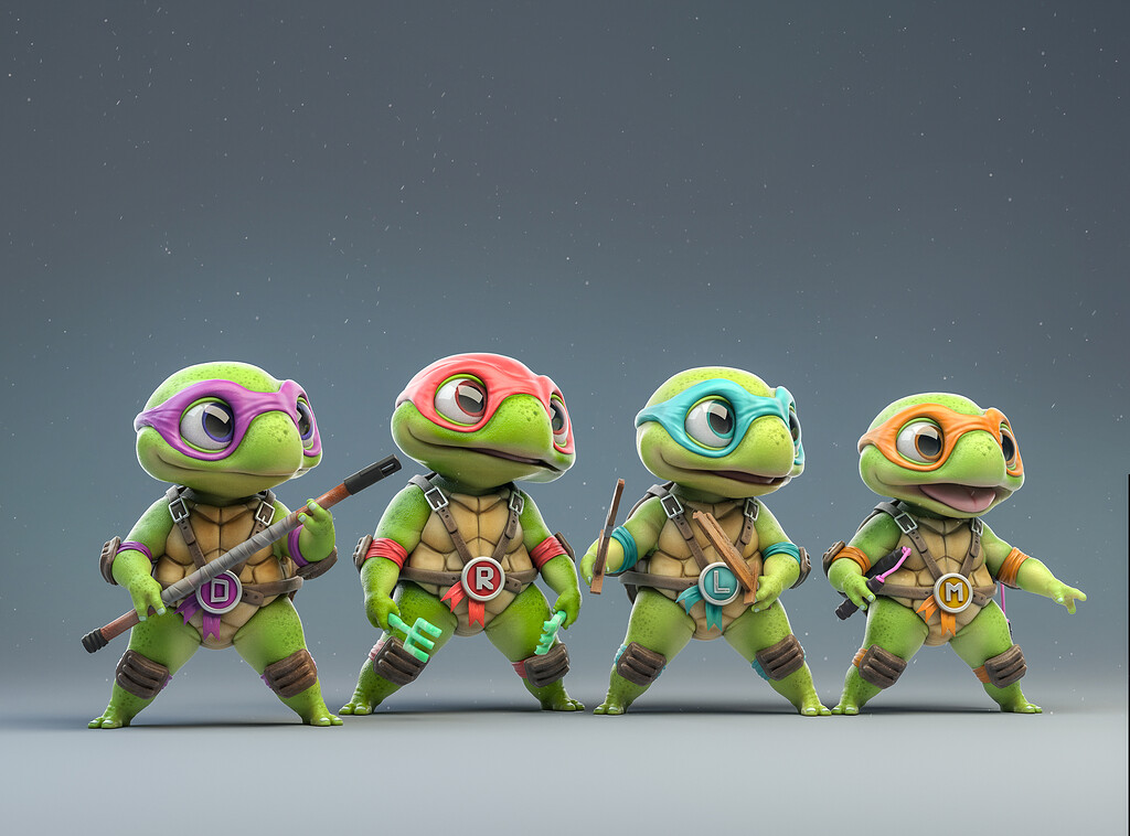 BMNT // Baby Mutant Ninja Turtles - ZBrushCentral