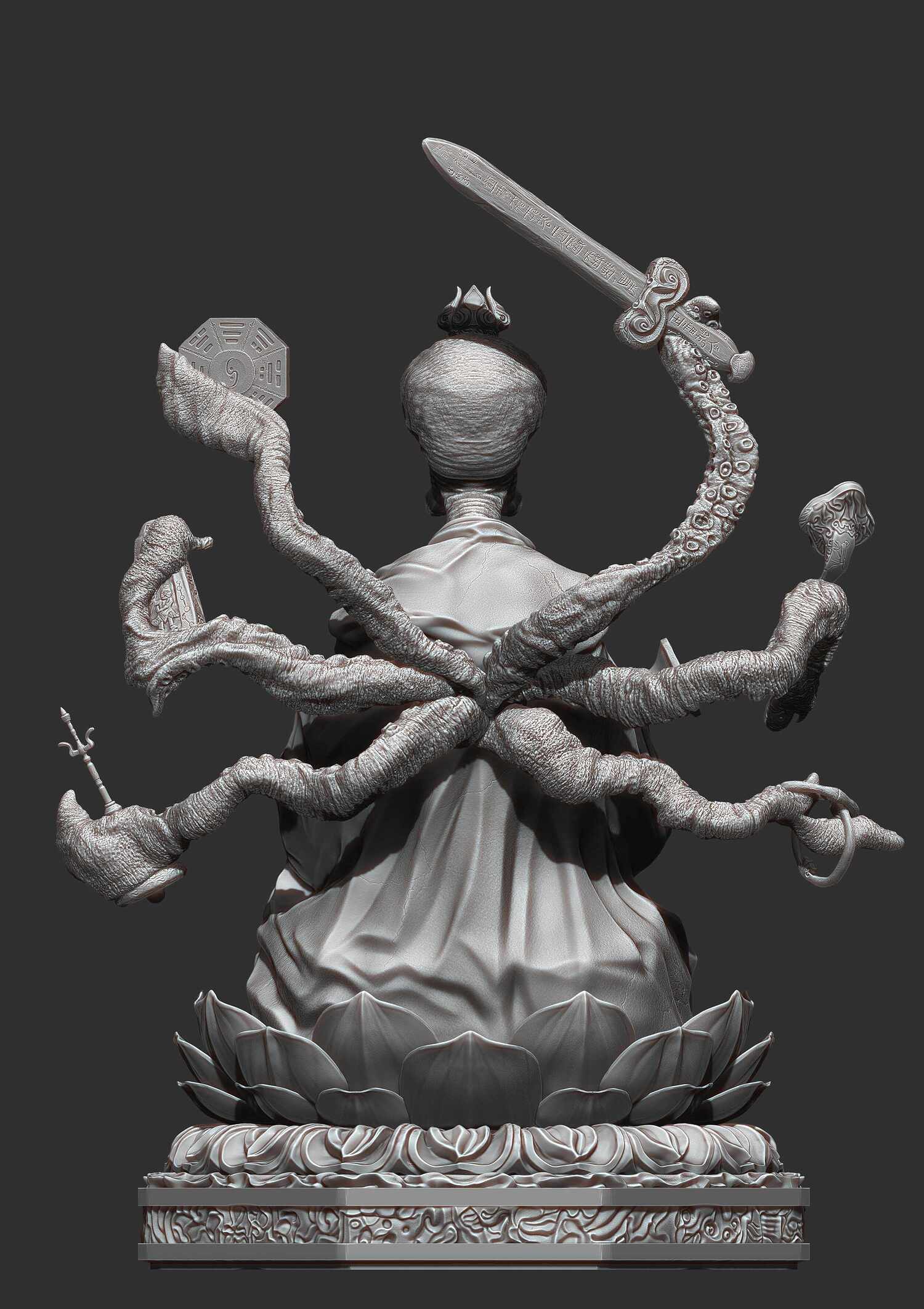 Eight-Armed Lord Octopus the Great - ZBrushCentral