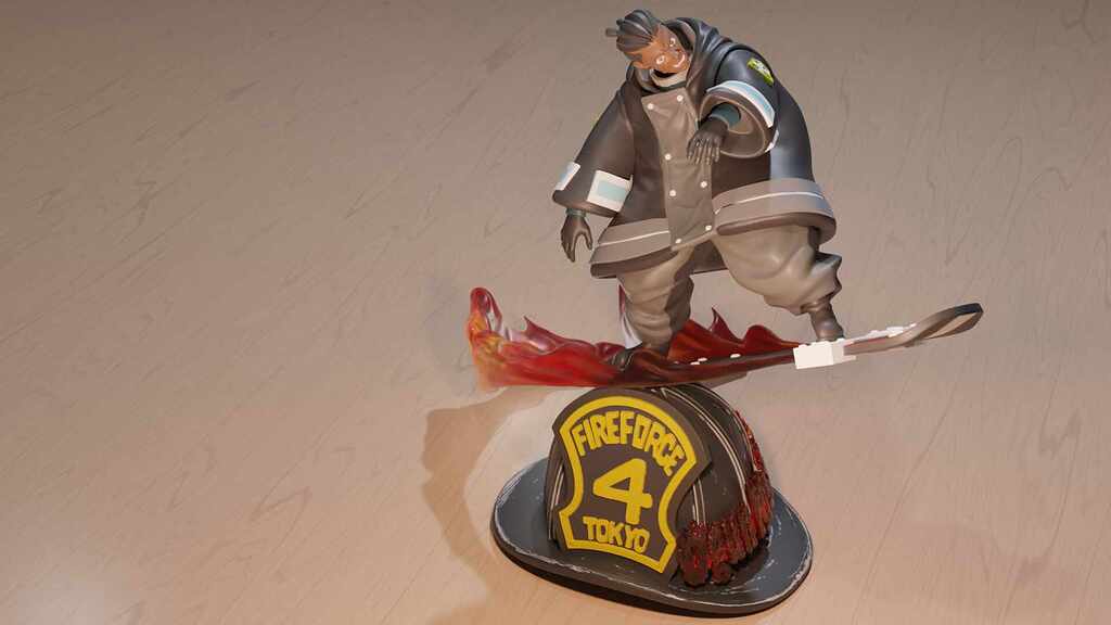 Ogun, Fire Force Figure - ZBrushCentral