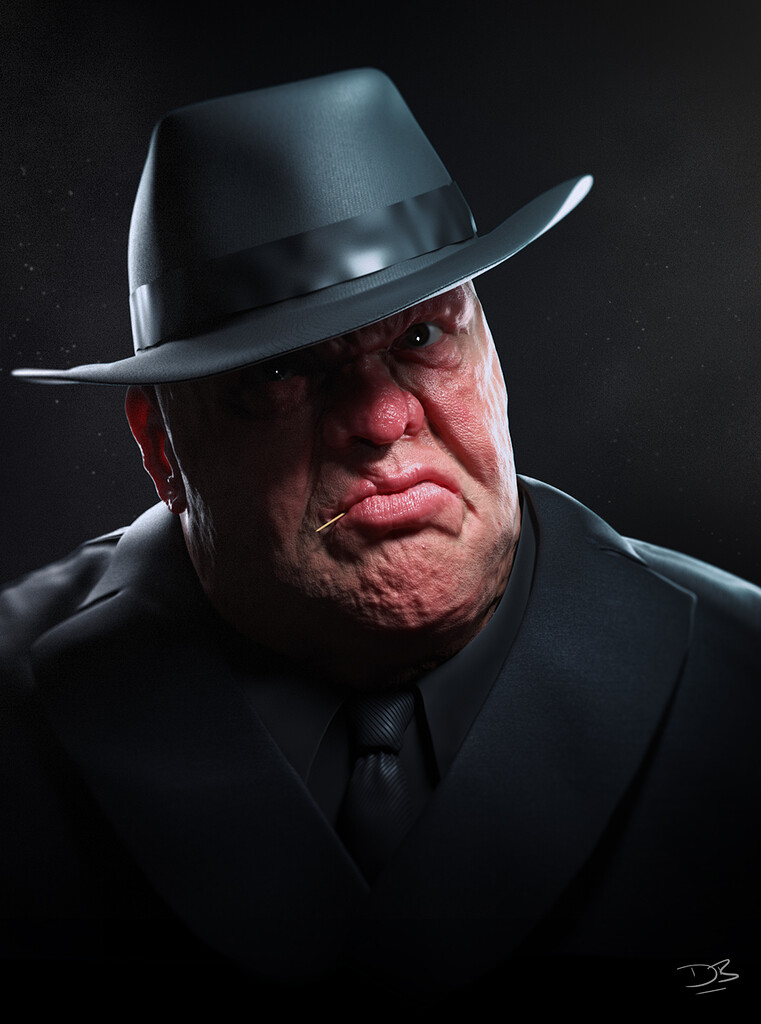 Portrait of a Gangster - ZBrushCentral