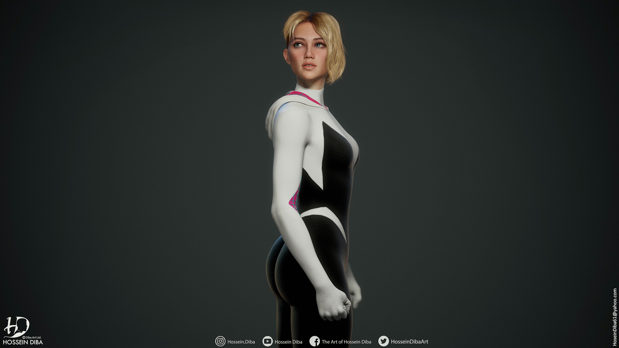 3D Model of Gwen Stacy (Real Time) - ZBrushCentral