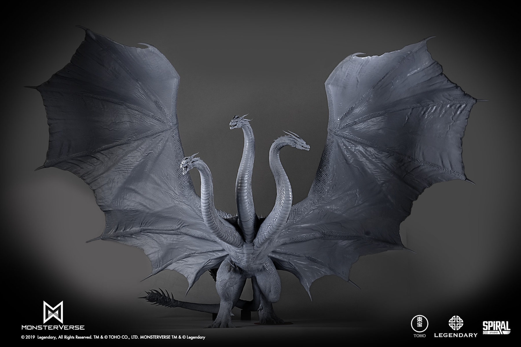 3D-Printed King Ghidorah Statue - ZBrushCentral