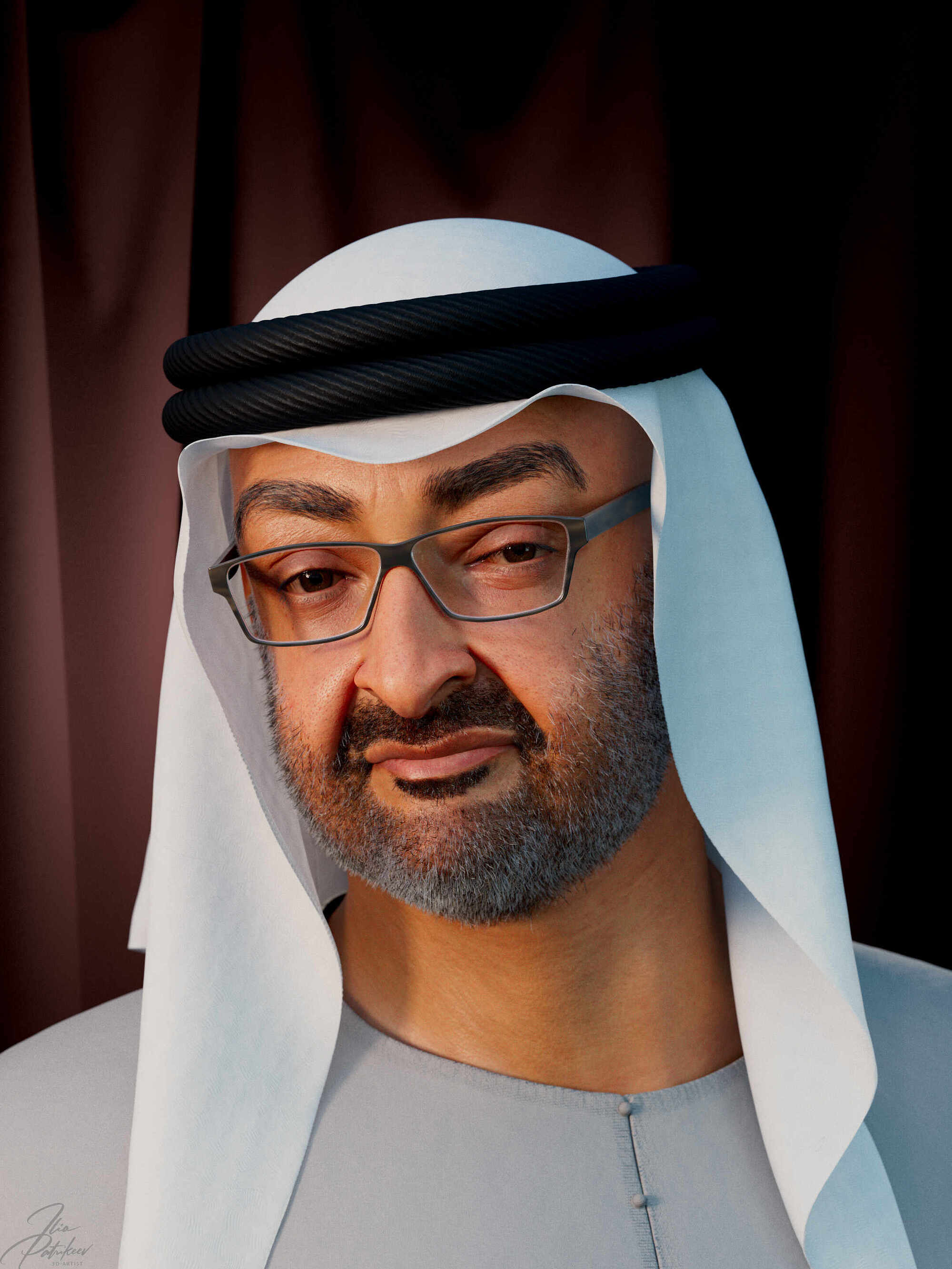 Sheikh Mohammed bin Zayed Al Nahyan likeness - ZBrushCentral