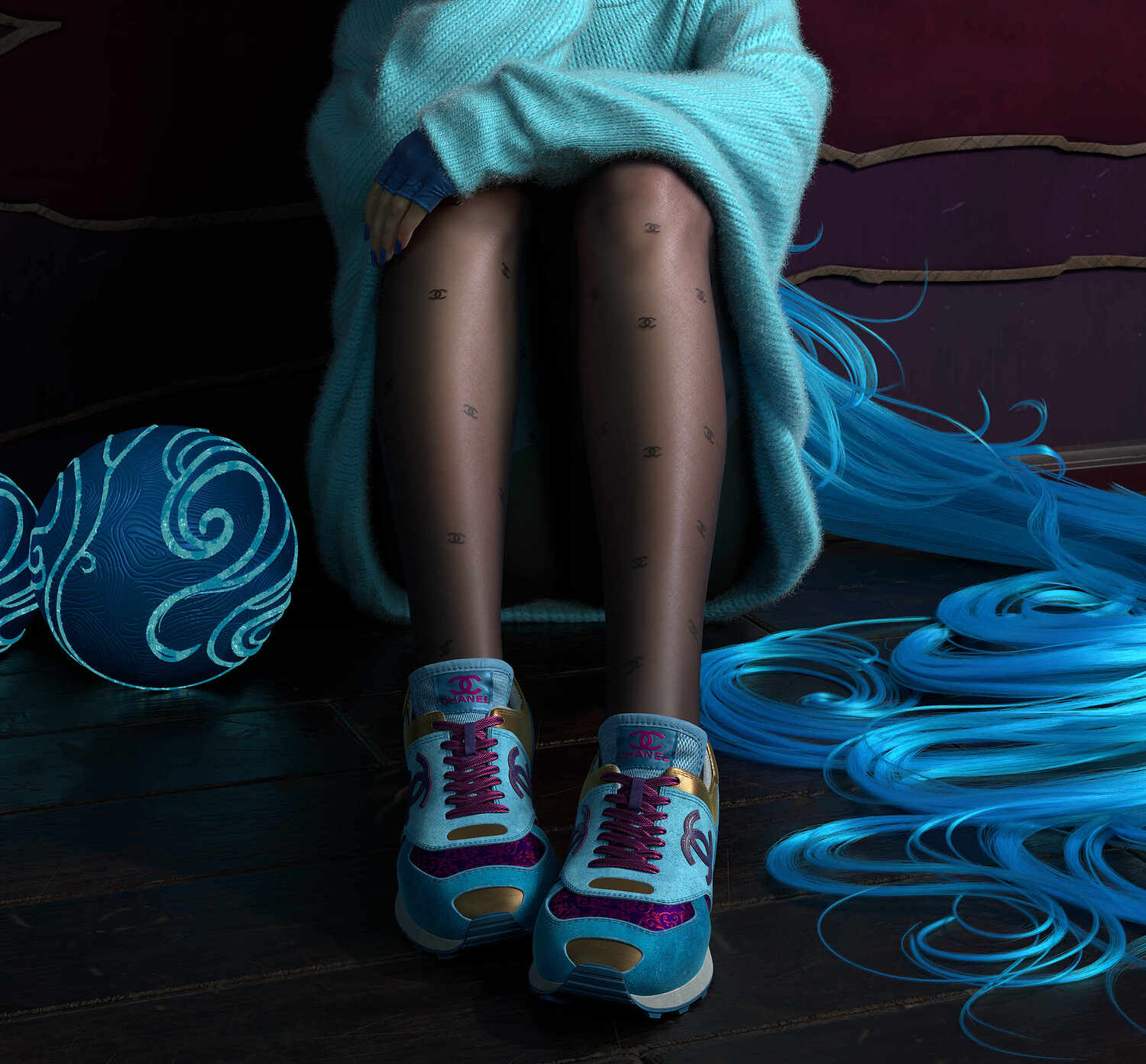 Blue girl - ZBrushCentral