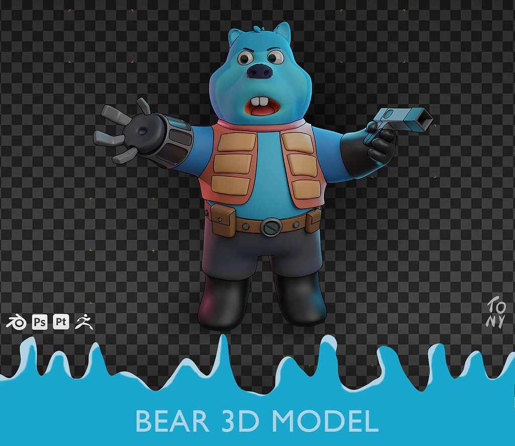 Stylized Bear - ZBrushCentral
