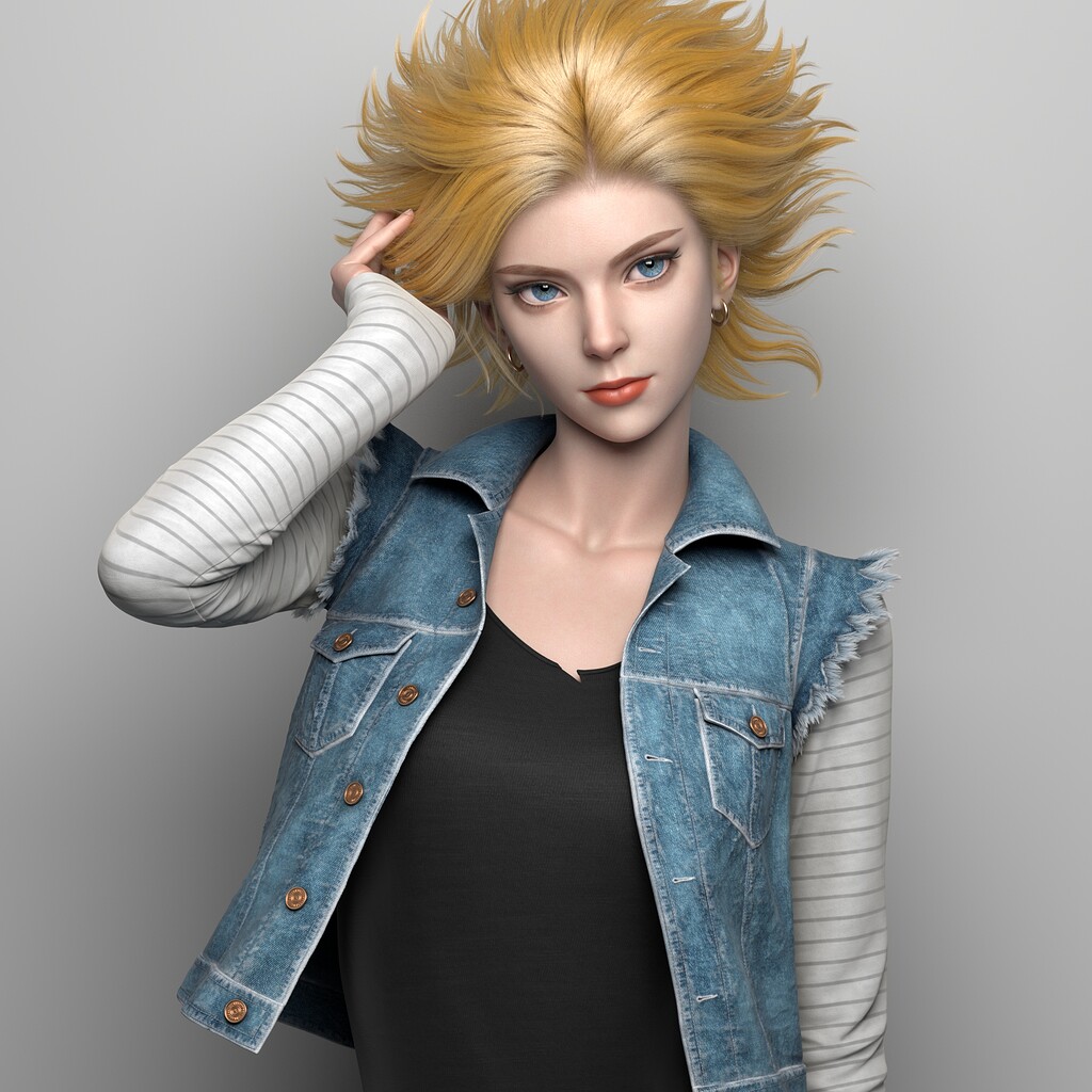 Android 18 - ZBrushCentral