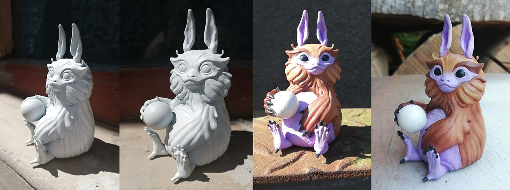 3d printed my creature - ZBrushCentral