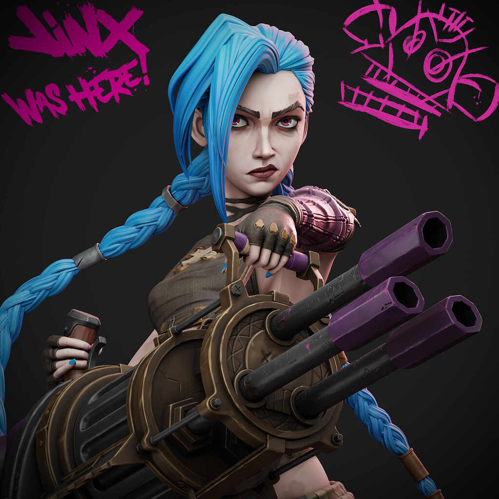 Jinx Arcane - Fan Art - ZBrushCentral