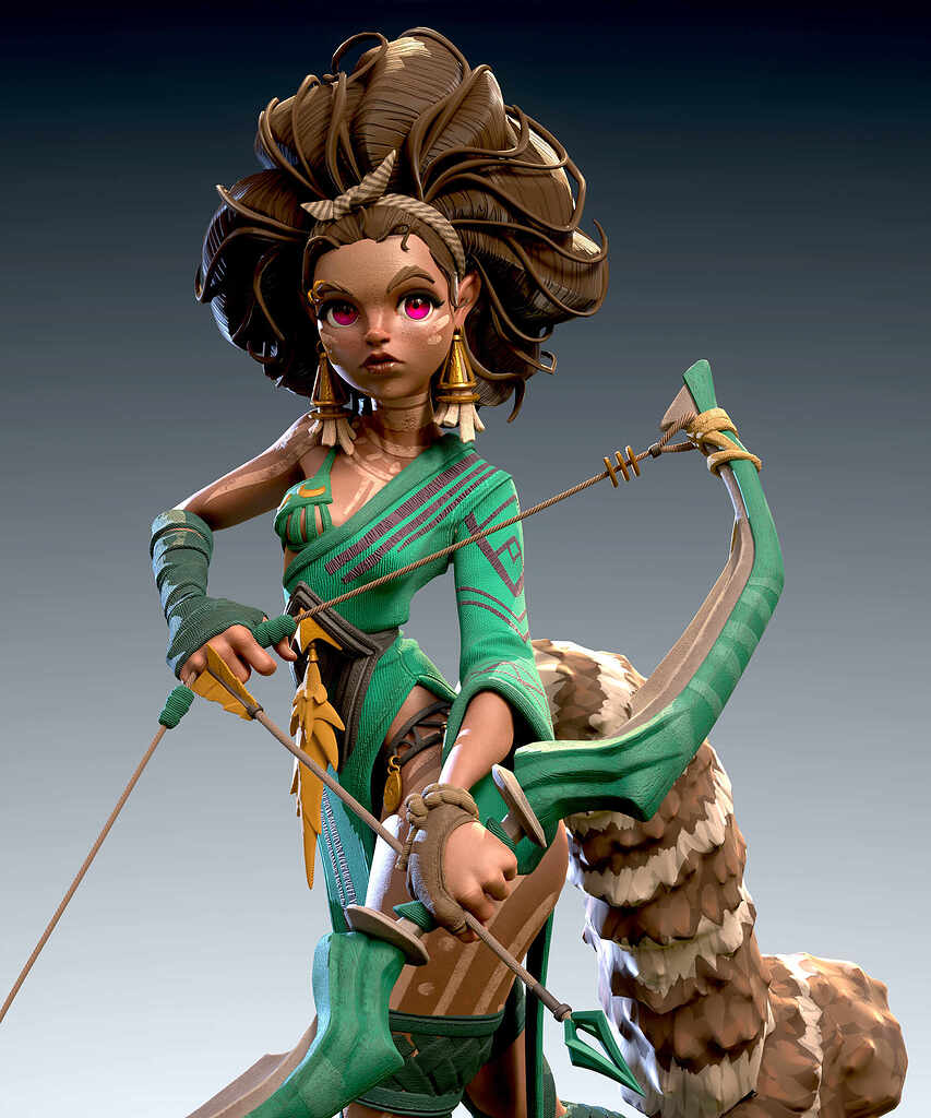 Ring tail girl - ZBrushCentral