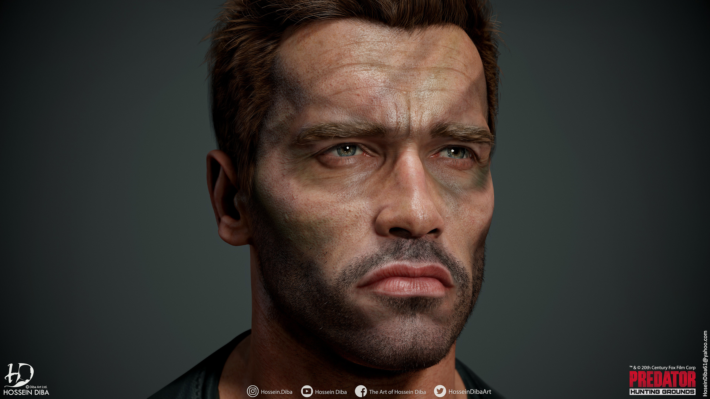 3D Model of Dutch 1987(Real time) - Predator: Hunting Grounds ...