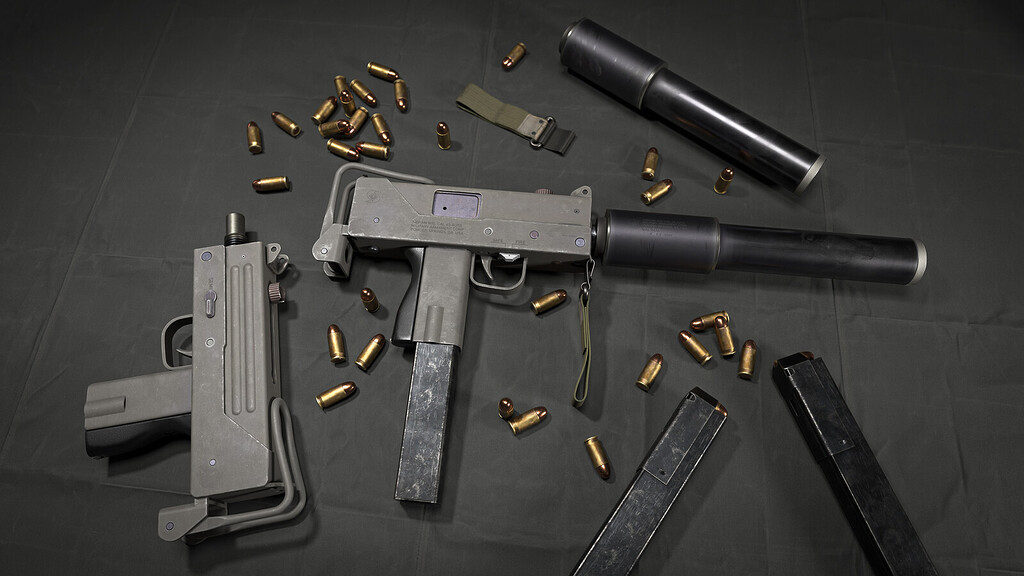 MAC-10 (45 ACP) - ZBrushCentral