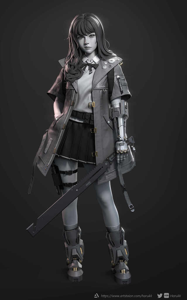 CyberPunk Detective（wip） - ZBrushCentral