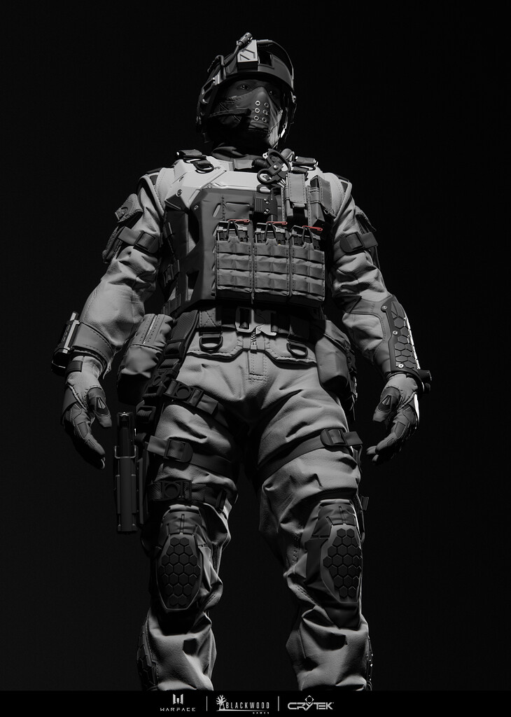 Soldier of "C.O.S." for WARFACE - ZBrushCentral